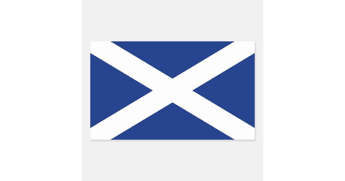 Scotland Flag - Scottish Saltire Stickers | Zazzle.co.uk