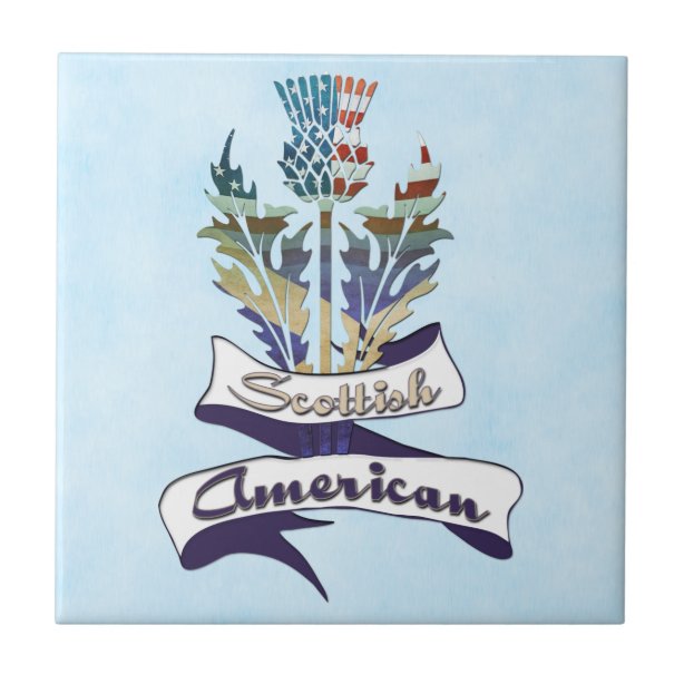 Scottish Thistle Decorative Ceramic Tiles | Zazzle