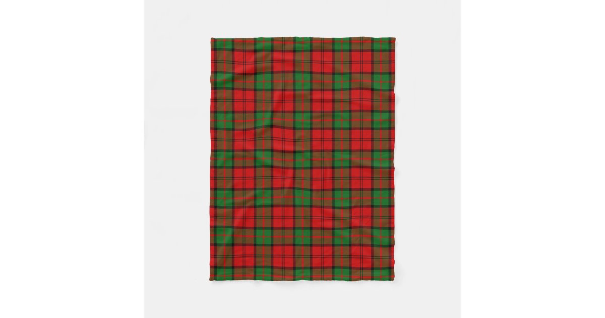 Scottish Clan Dunbar Tartan Plaid Fleece Blanket | Zazzle