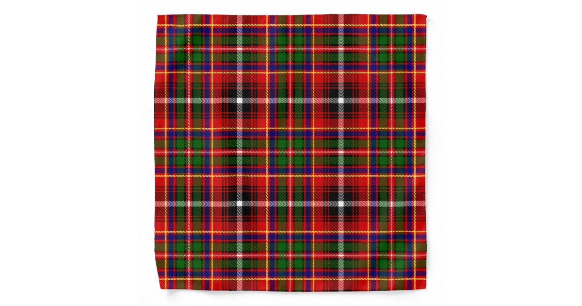 Scottish Clan Innes Tartan Plaid Bandana | Zazzle
