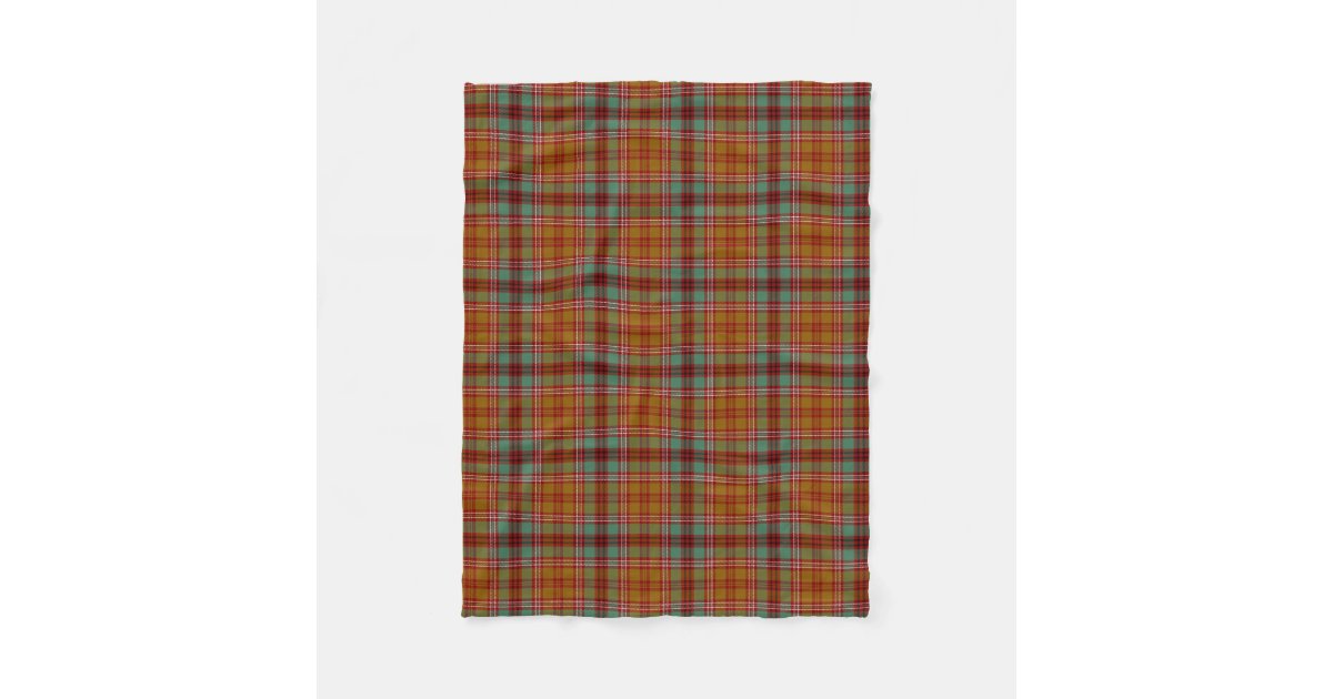 Scottish Clan McCall Tartan Plaid Fleece Blanket | Zazzle