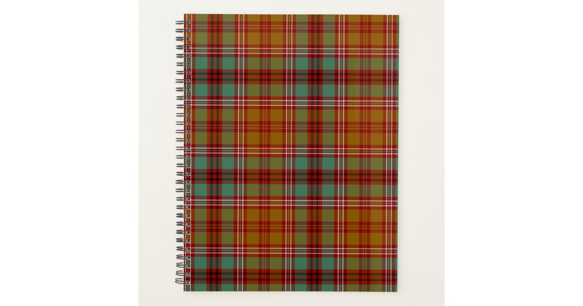 Scottish Clan McCall Tartan Plaid Planner | Zazzle
