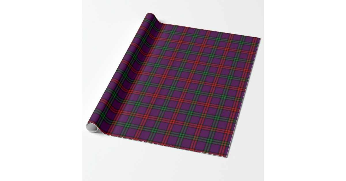 Scottish Clan Montgomery Tartan Plaid Wrapping Paper | Zazzle