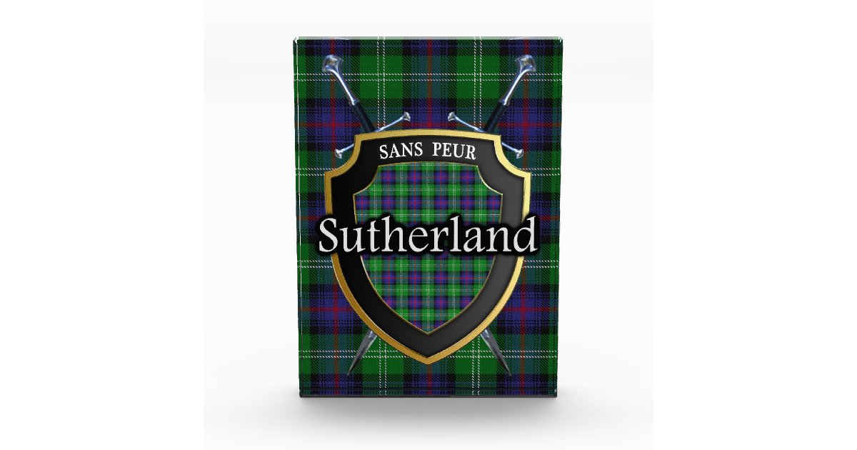 Scottish Clan Sutherland Tartan Photo Block | Zazzle