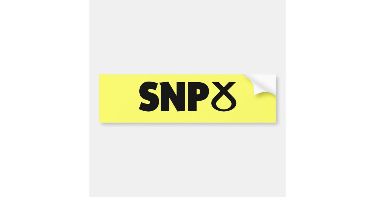 Scottish National Party (SNP) Logo Bumper Sticker | Zazzle