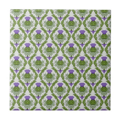 Scottish Thistle Decorative Ceramic Tiles | Zazzle