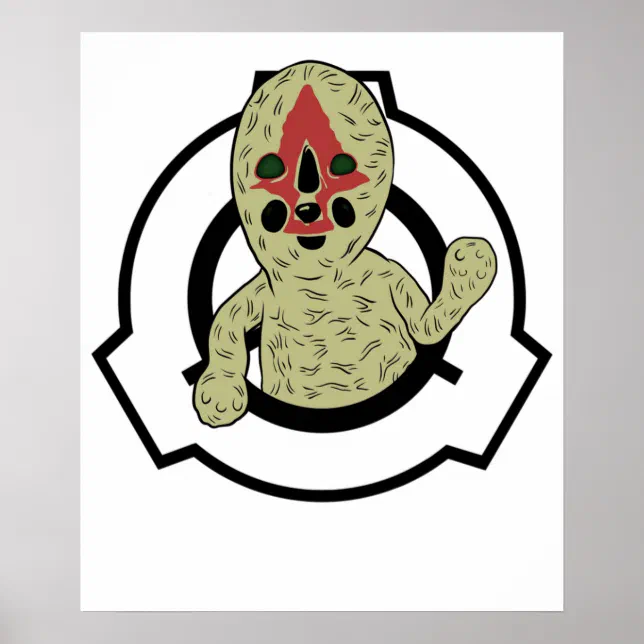 SCP 173 SCP Foundation Peanut The Sculpture Poster | Zazzle