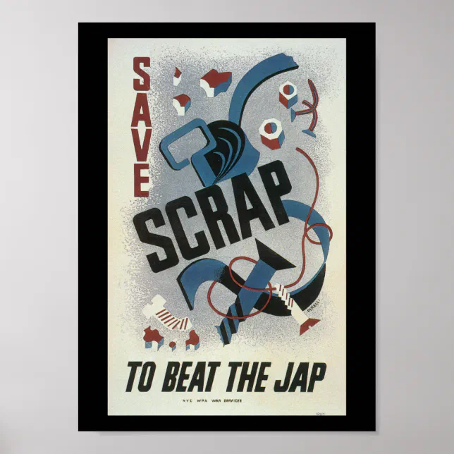Scrap Metal World War 2 Poster | Zazzle