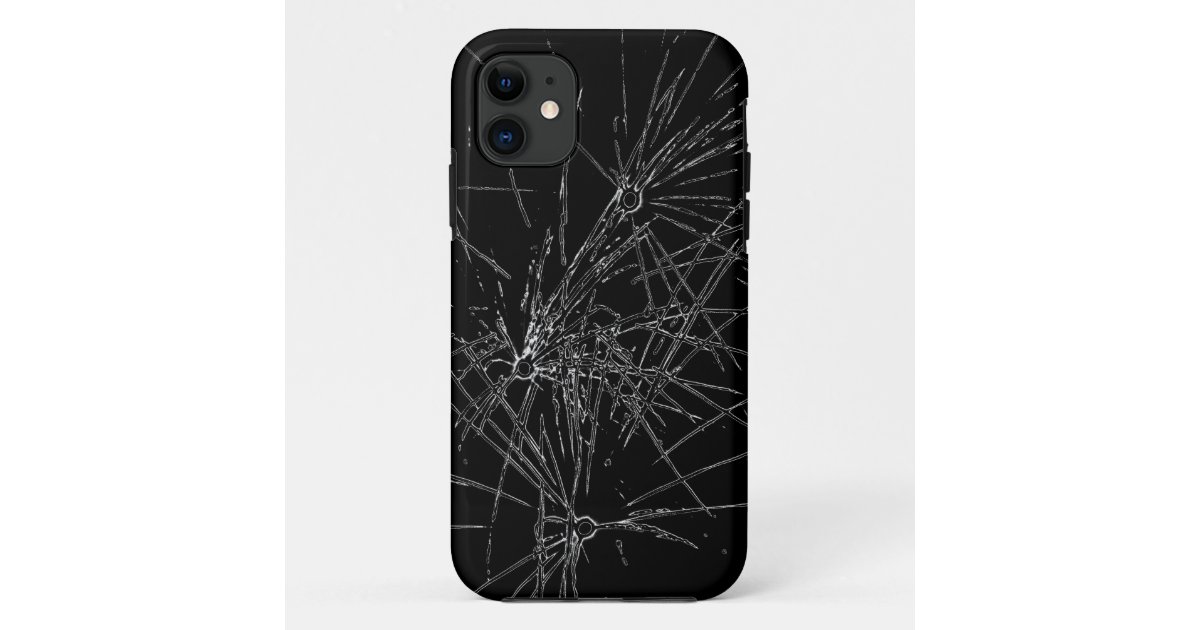 Scratched Broken Damaged Cracked Screen Case-Mate iPhone Case | Zazzle
