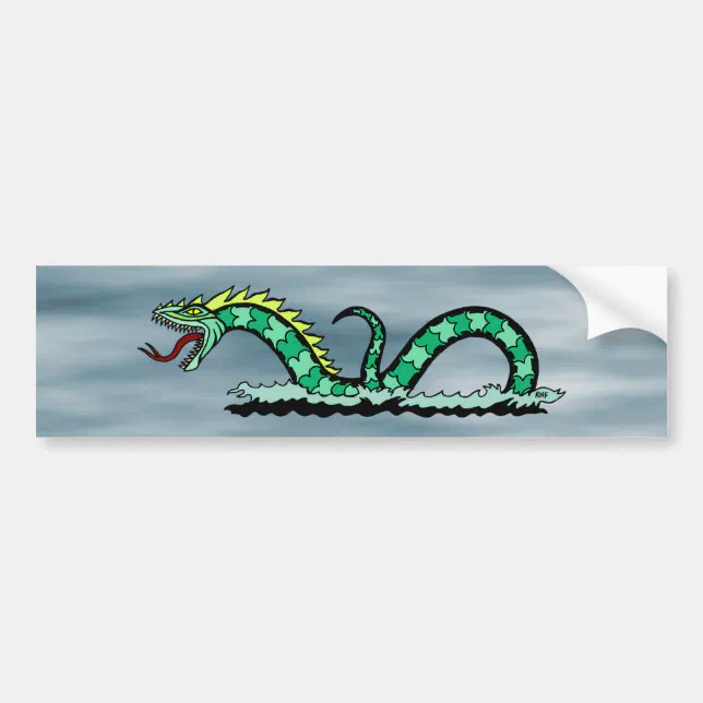 Sea Serpent Bumper Sticker | Zazzle