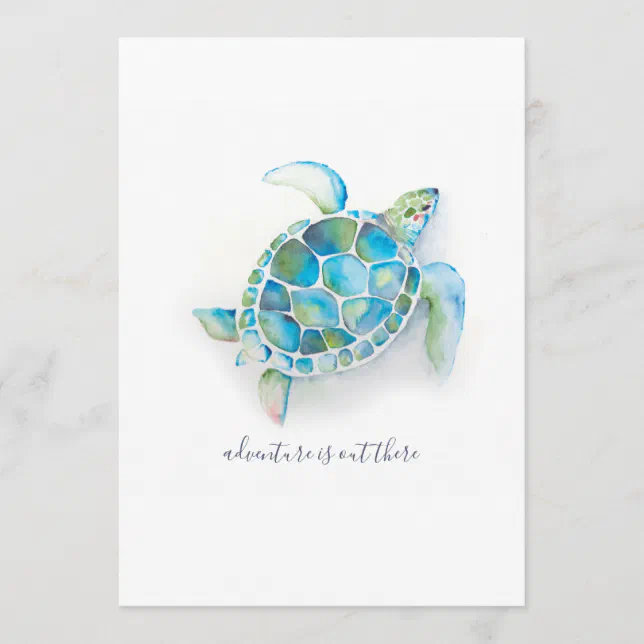 Sea Turtle Menu | Zazzle