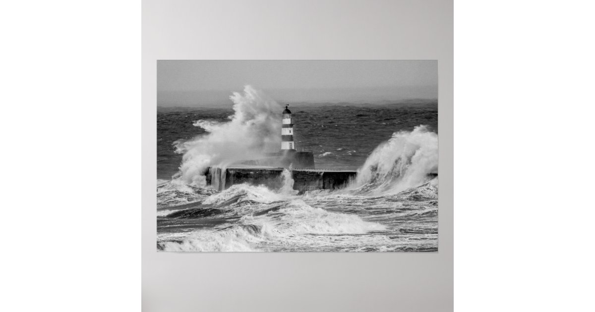Seaham Lighthouse Poster/Print Poster | Zazzle