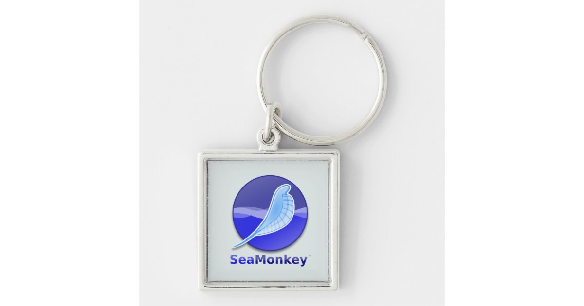 SeaMonkey Text Logo Key Ring | Zazzle