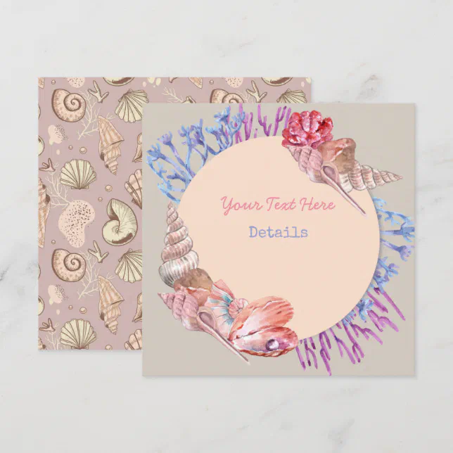 Seashell Save The Date | Zazzle