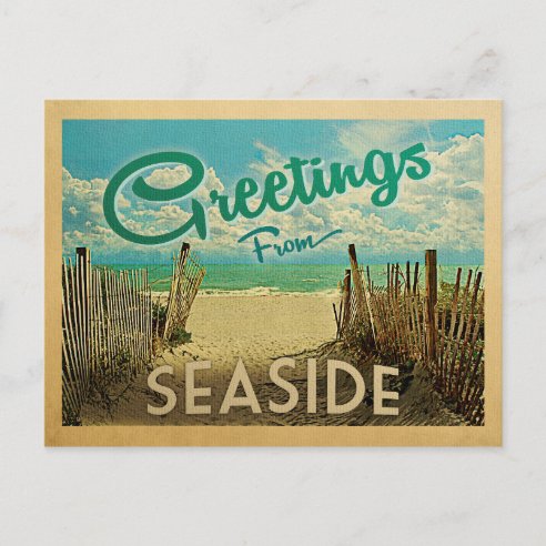 Vintage Beach Postcards | Zazzle UK
