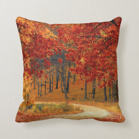 Seasonal colours of Autumn Cushion | Zazzle.co.uk