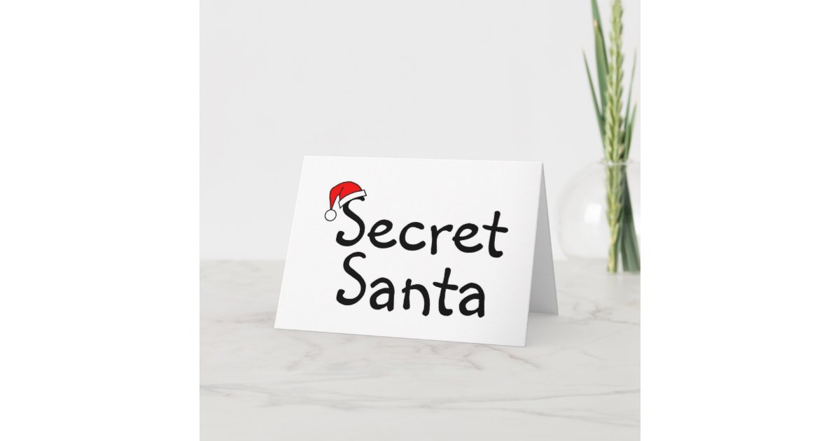Secret Santa 2 Holiday Card | Zazzle