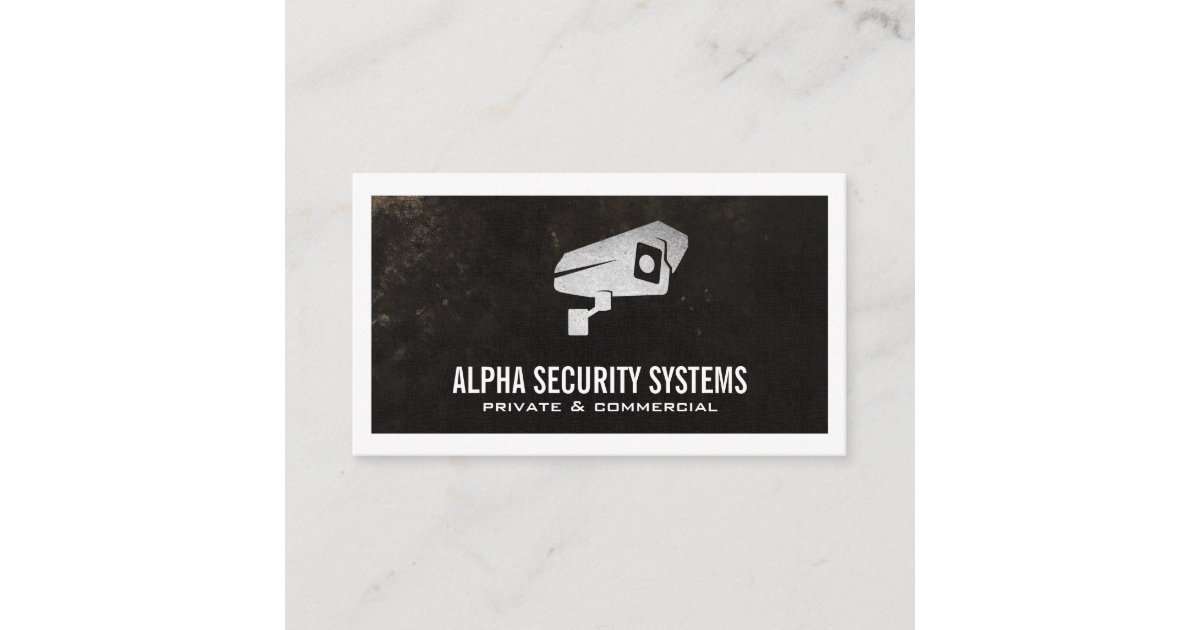 Security Camera Logo Business Card | Zazzle