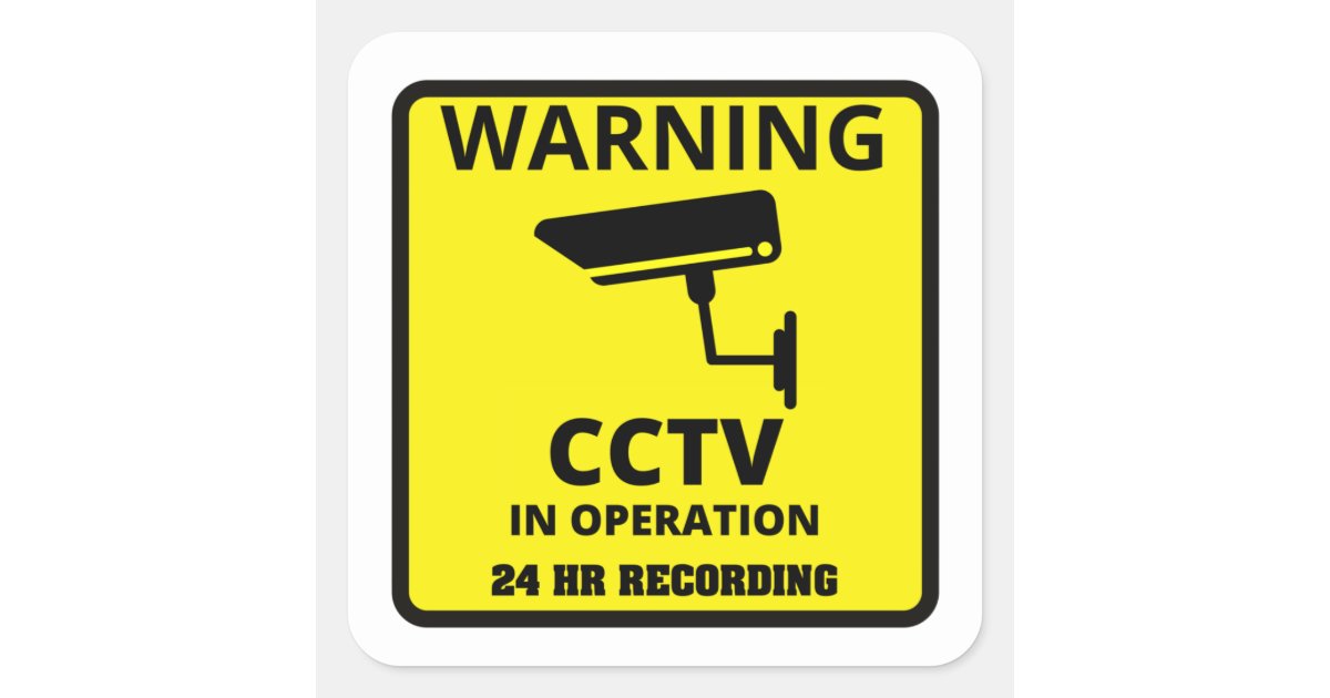 Security Camera Warning Stickers | Zazzle