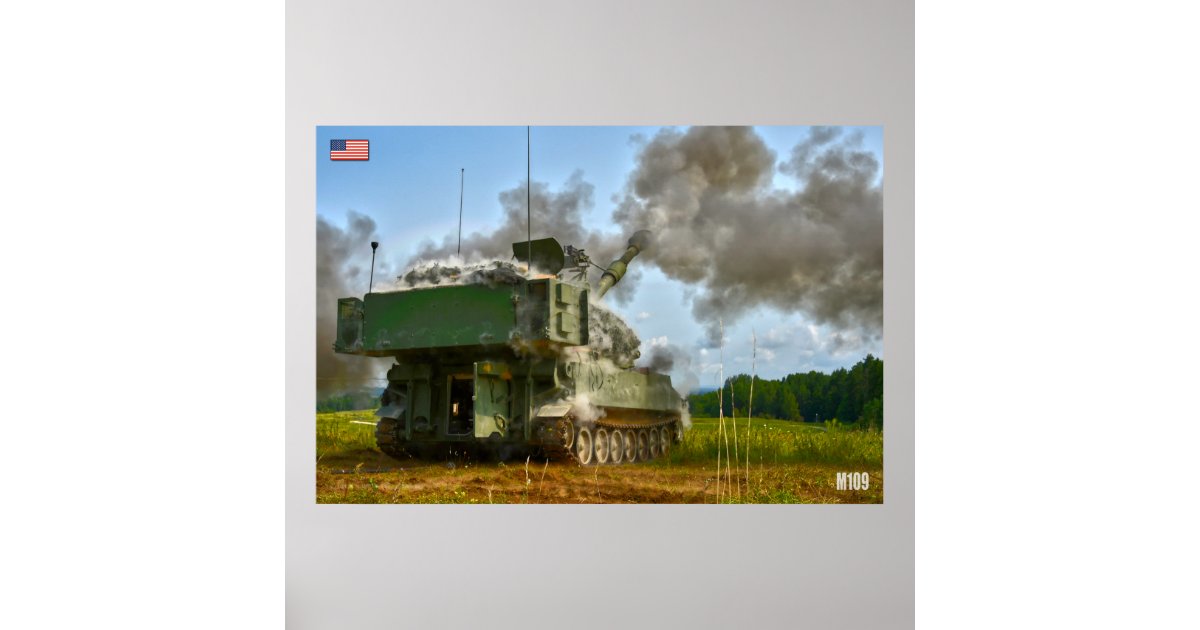 SELF-PROPELLED HOWITZER – M109 Paladin Poster | Zazzle