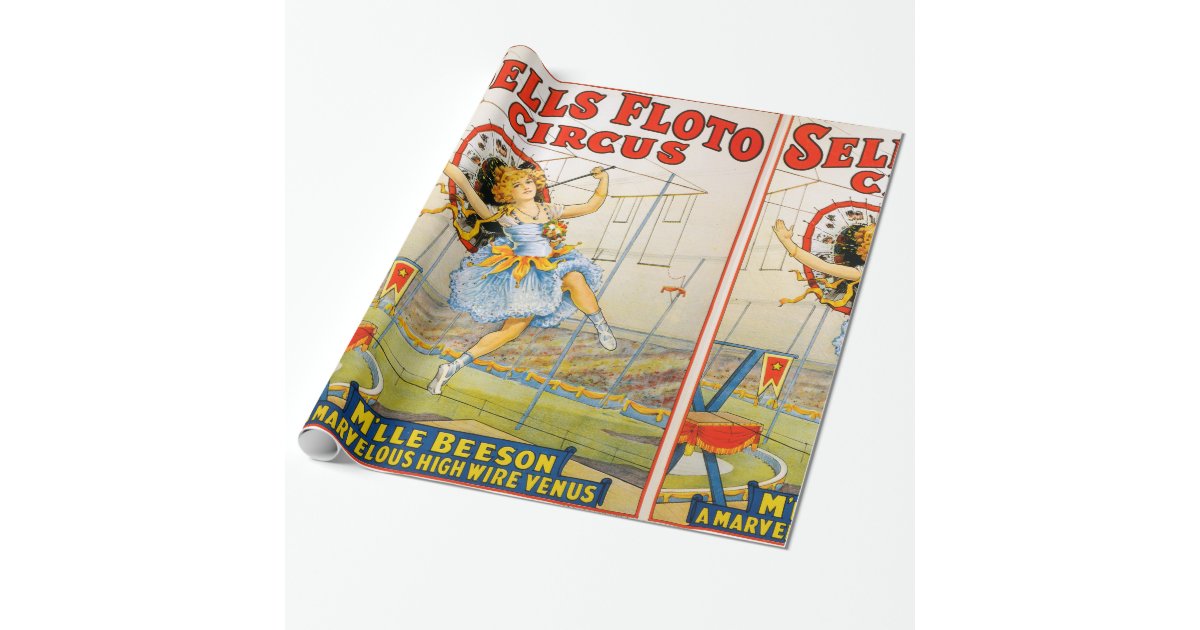 Sells Floto Circus Wrapping Paper | Zazzle