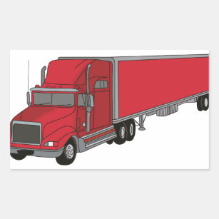 Semi Truck Stickers & Labels | Zazzle UK