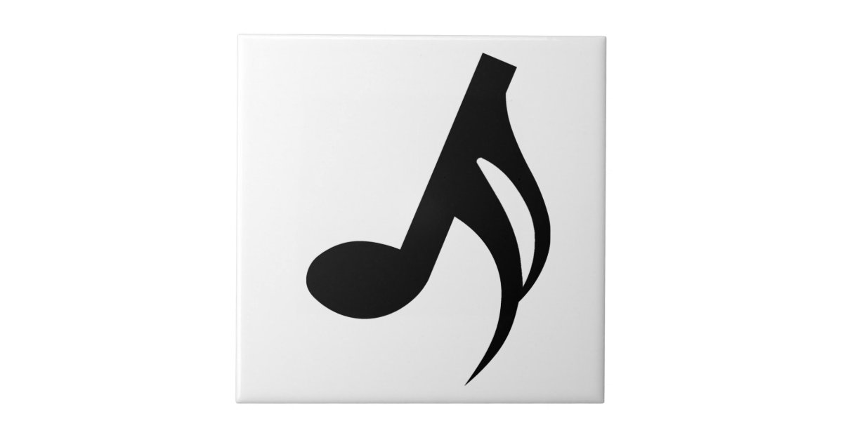 Semiquaver Musical Note Tile | Zazzle