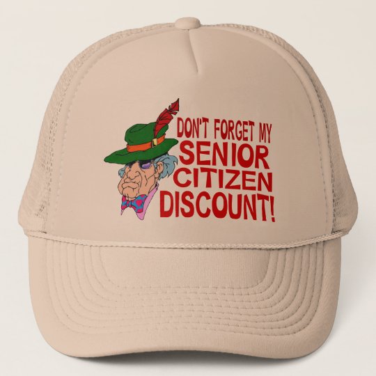Senior Citizen Discount Trucker Hat | Zazzle.co.uk