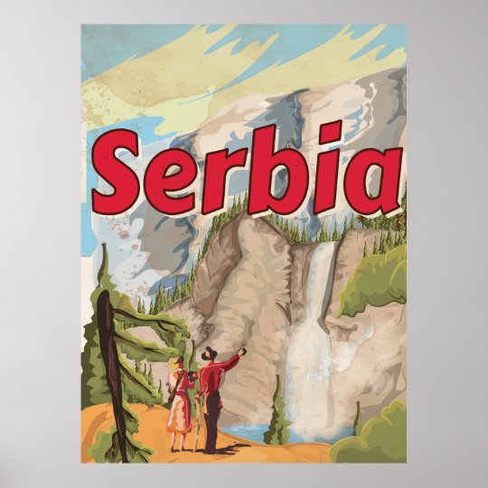 Serbia vintage Travel Poster | Zazzle.co.uk