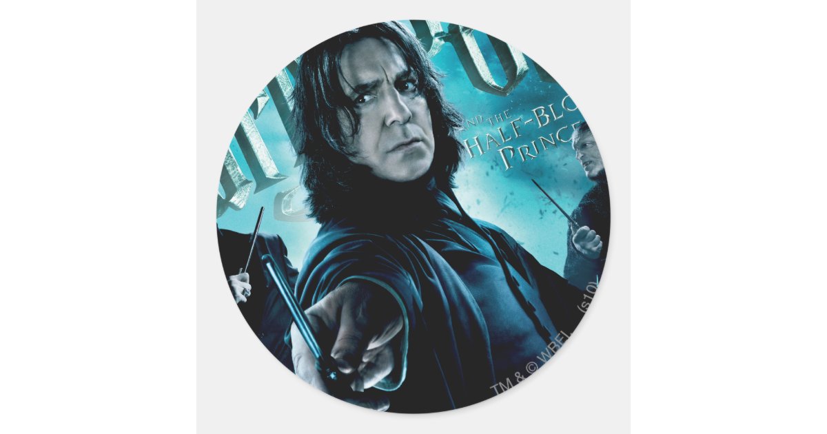 Severus Snape With Death Eaters 1 Classic Round Sticker | Zazzle