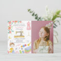 Sewing Birthday Invitation With Photo | Zazzle