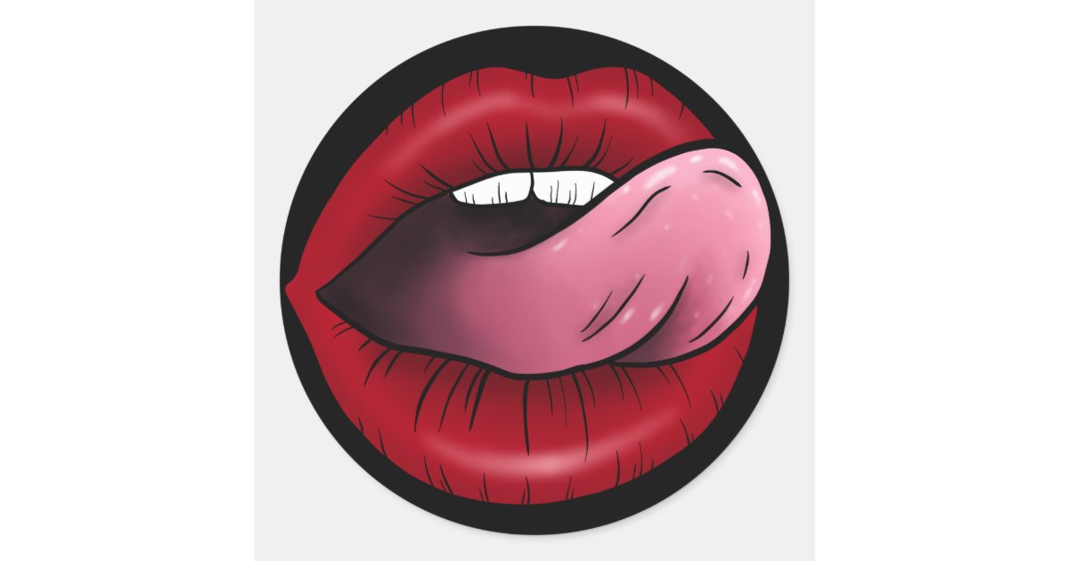 Sexy Lips Sticker | Zazzle
