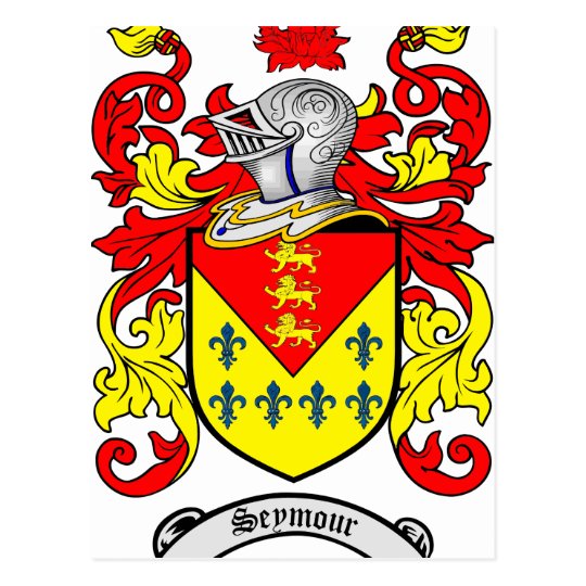 seymour coat of arms postcard | Zazzle.co.uk