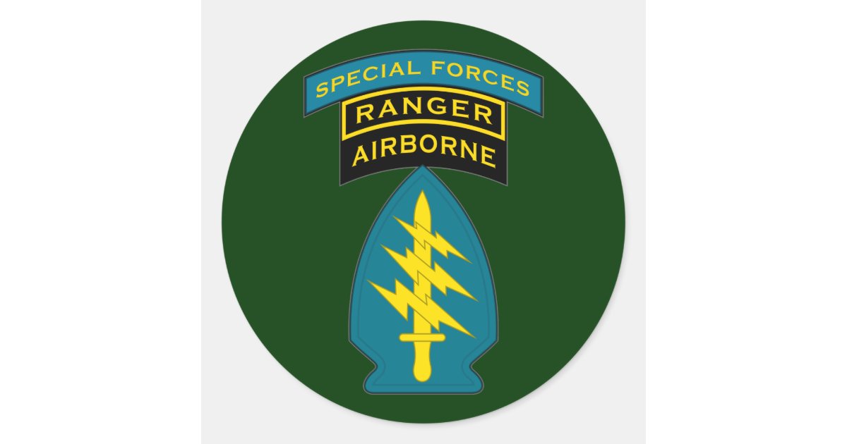 SF Q-tab, SSI and Ranger tab Classic Round Sticker | Zazzle