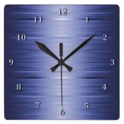 Navy Blue Wall Clocks | Zazzle UK