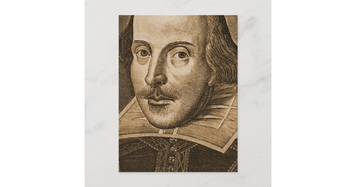 Shakespeare Droeshout Engravings Postcard | Zazzle