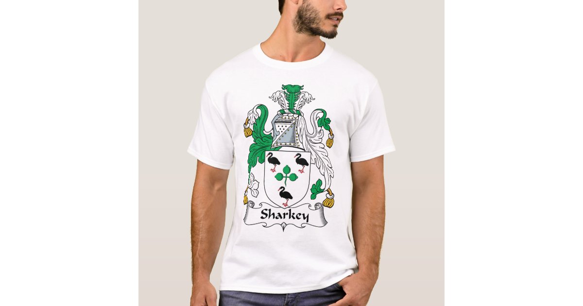 Sharkey Family Crest T-Shirt | Zazzle