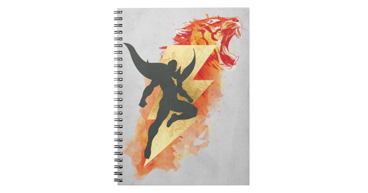 SHAZAM! | Shazam Tiger & Lightning Graphic Notebook | Zazzle