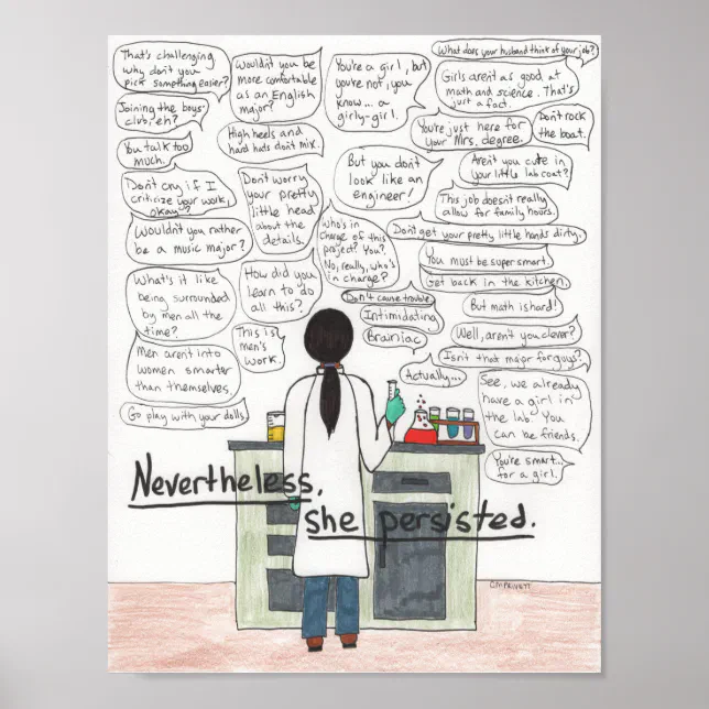 She Persisted (STEM) Poster | Zazzle