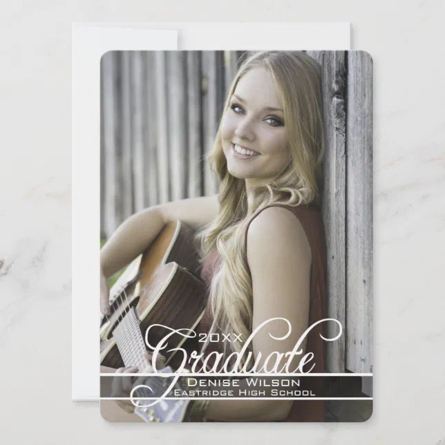 Sheer Graduation Invitation | Zazzle