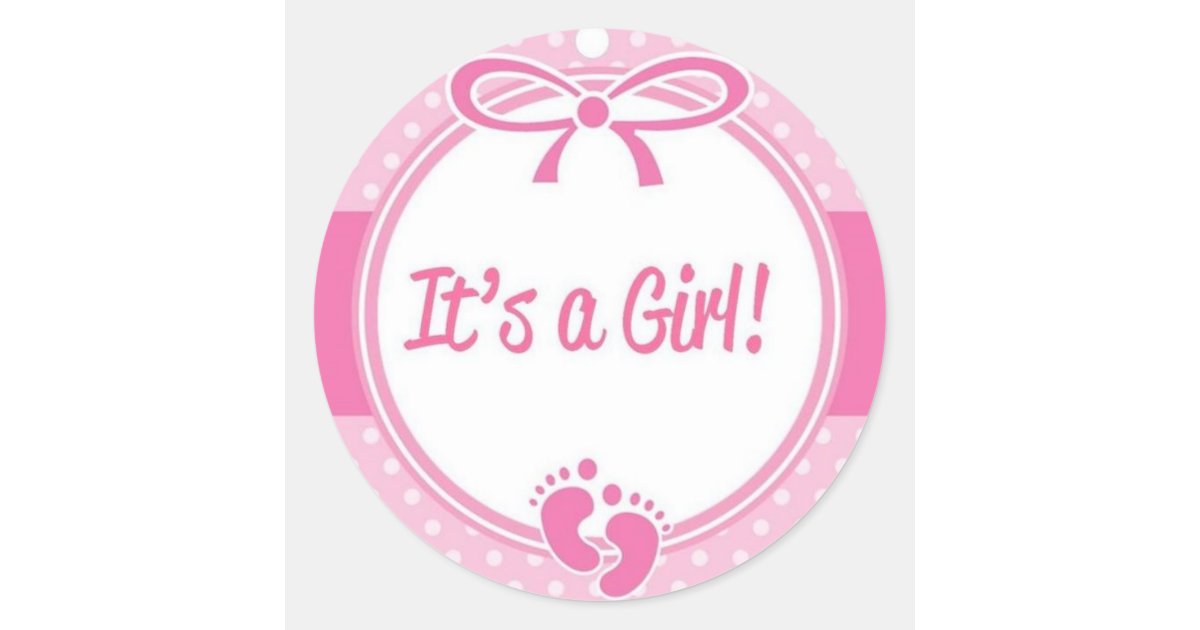 Sheet of Stickers - It's a Girl | Zazzle