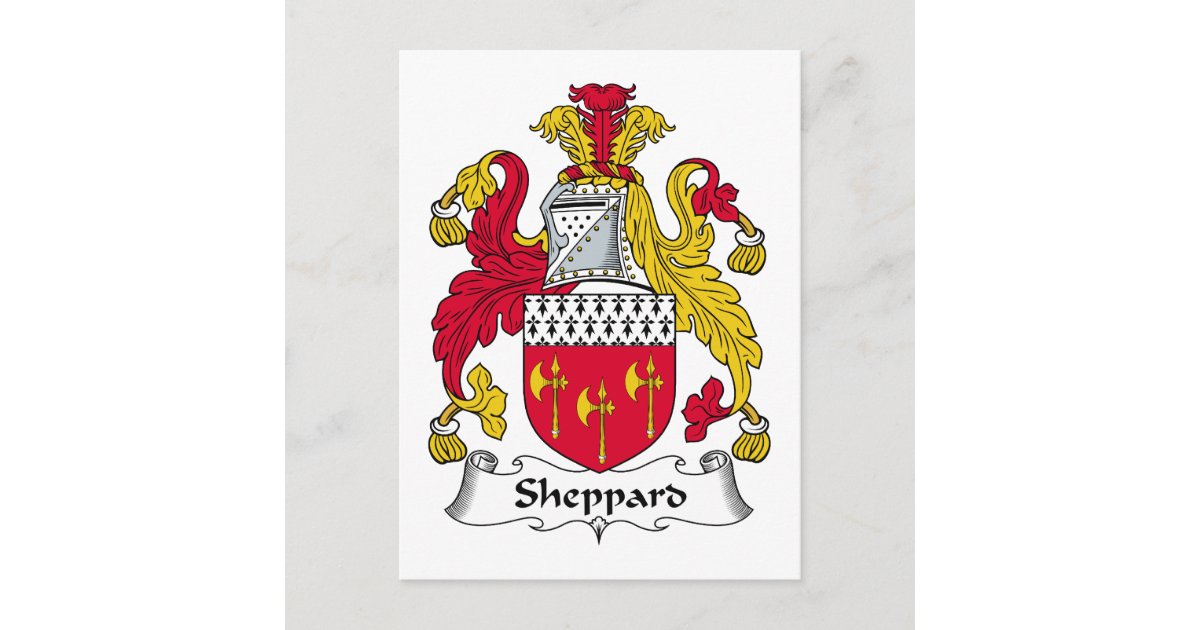 Sheppard Family Crest Postcard | Zazzle