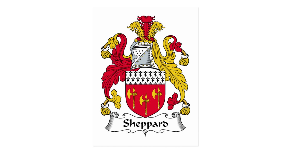 Sheppard Family Crest Postcard | Zazzle.co.uk
