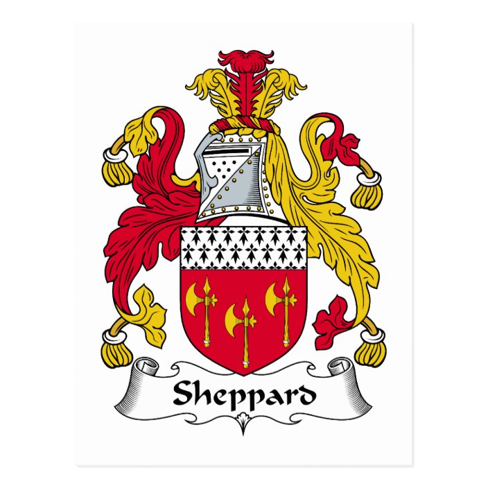 Sheppard Family Crest Postcard | Zazzle.co.uk