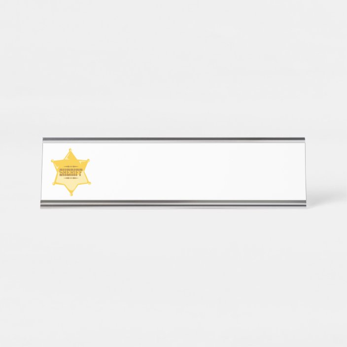 Sheriff Desk Name Plate | Zazzle.co.uk