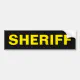 SHERIFF - Golden Yellow Logo Bumper Sticker | Zazzle