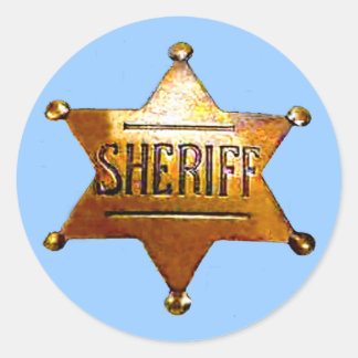 Sheriff Badge Stickers | Zazzle.co.uk