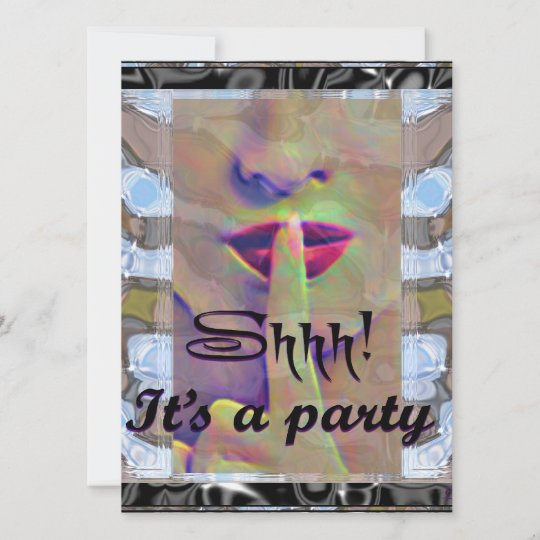 Shh! It's a Surprise party invite | Zazzle.co.uk