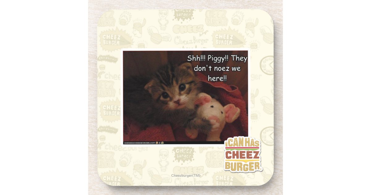 Shh!!! Piggy!! Coaster | Zazzle