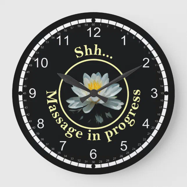 Shh...Treatment in Progress Large Clock | Zazzle